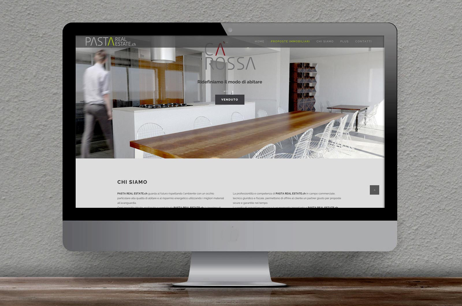 agenzia di grafica che ha sviluppato il visual Pasta real estate